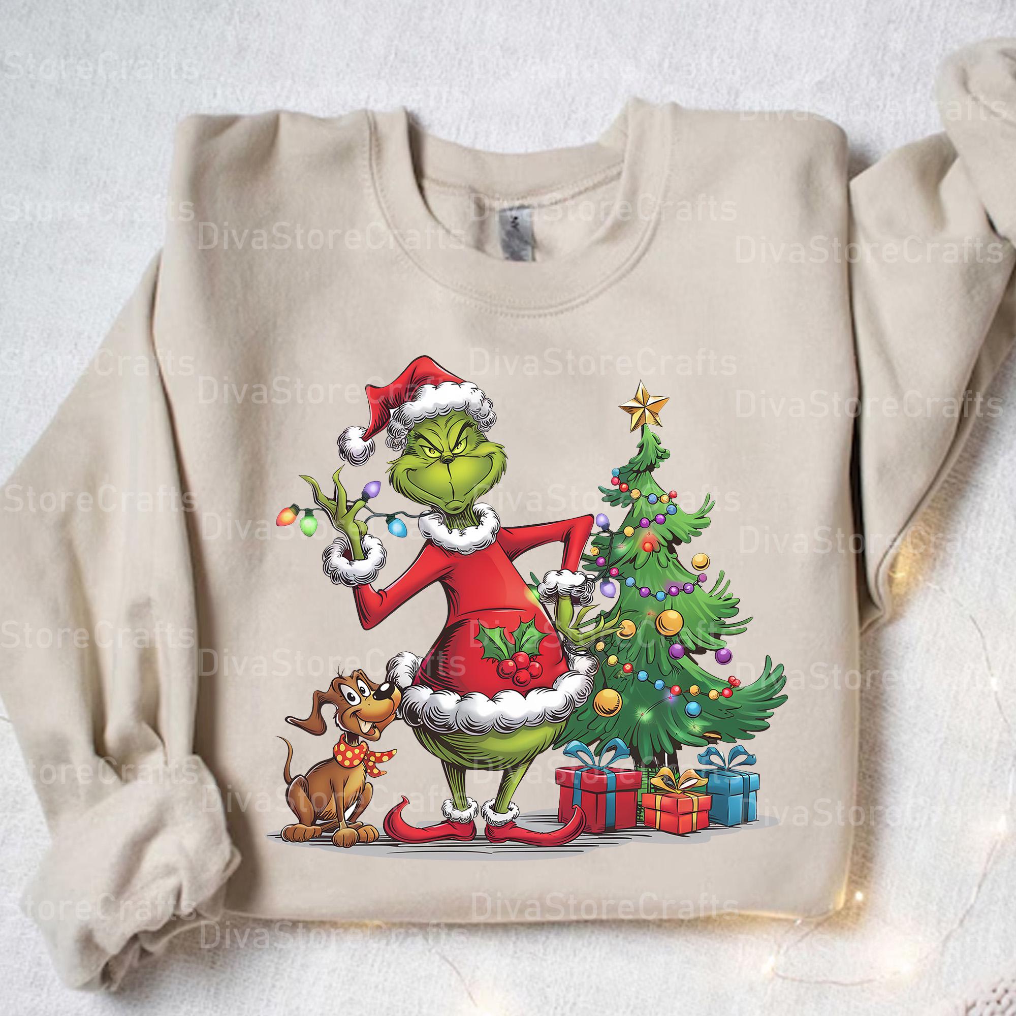 Merry Grinchmas Tree PNG, Grinchmas Png, Christmas Movie Png, Merry ...