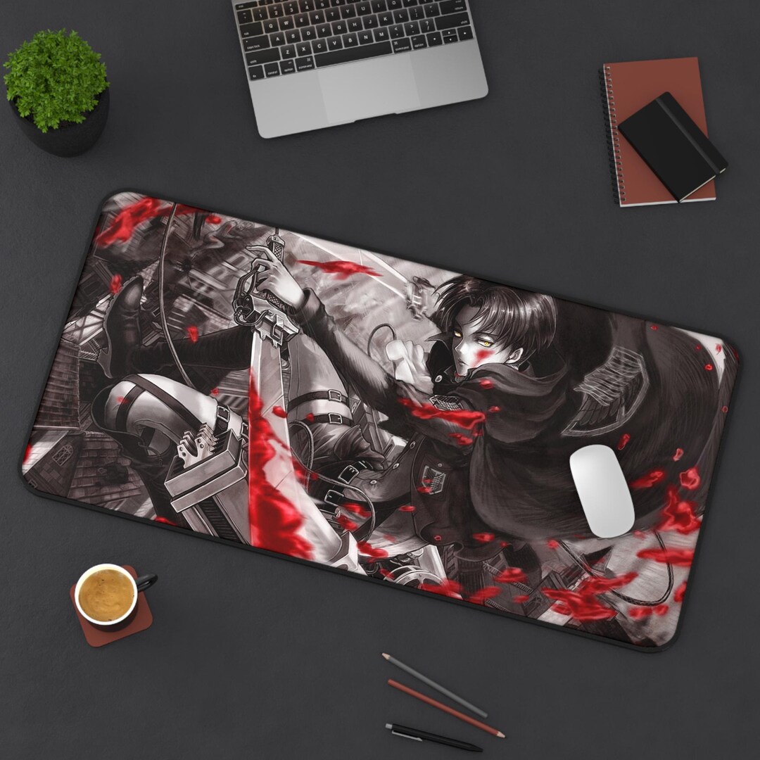 Levi Ackerman, Attack on Titan Mouse Pad for Gaming or Office Space. - Etsy