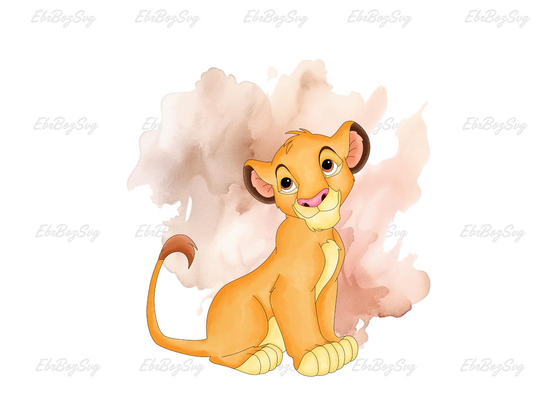 Rey León Acuarela Png, Simba Acuarela Png, Hakuna Matata Png, Simba ...