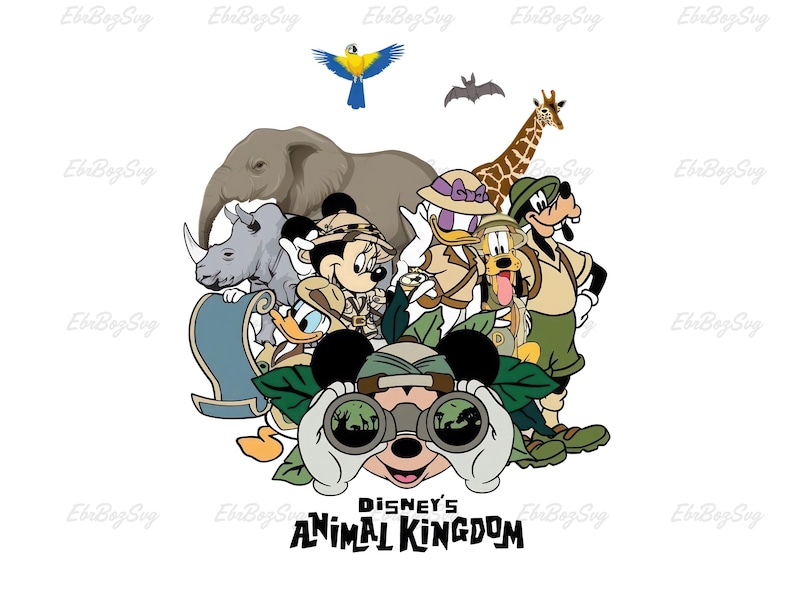 Mickey and Friends Animal Kingdom Png, Safari Png, An,mal Kingdom ...