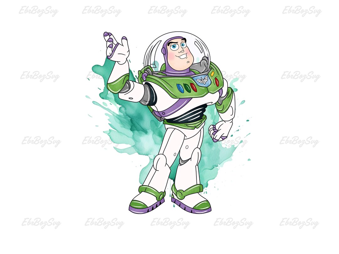 Watercolor Buzz Lightyear Clipart, Watercolor Toy Story Character Png ...