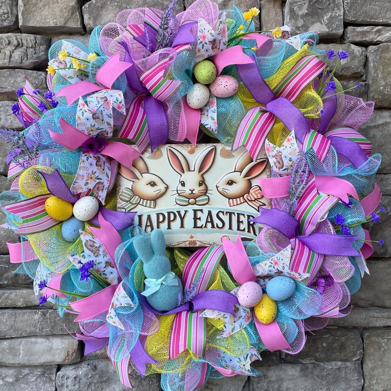 Easter Wreath - Etsy