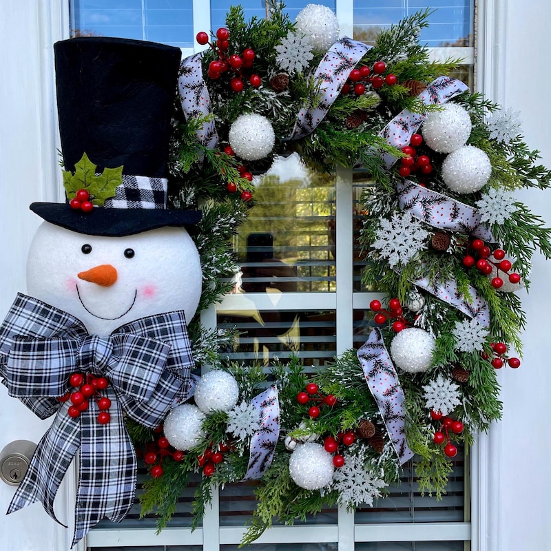 Winter Door Wreath - Etsy