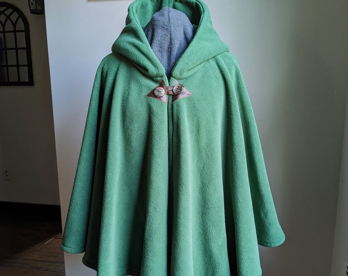 Ranger Green Fleece Full Circle Traveling Cloak - Ready to Ship - Etsy