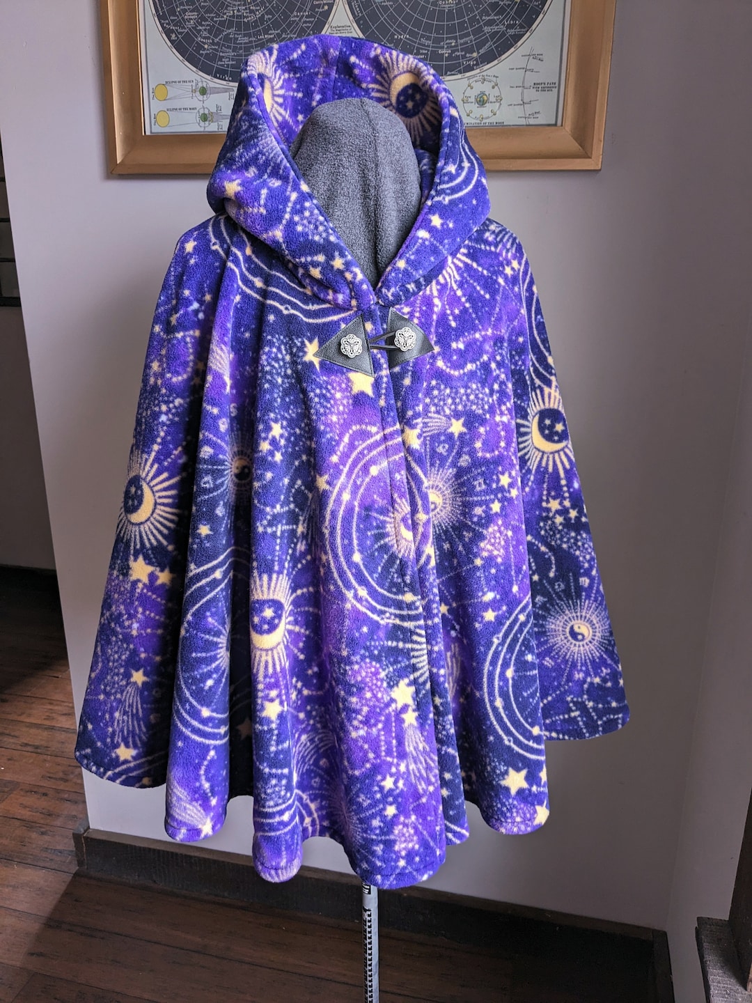 Celestial Fleece Full Circle Traveling Cloak - Ready to Ship - Etsy