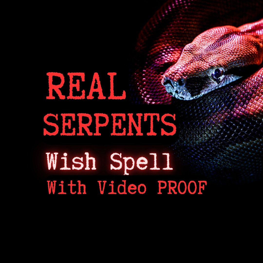 REAL Serpents Wish Spell, Custom Wish Ritual, Make a Wish Spell, Wealth ...