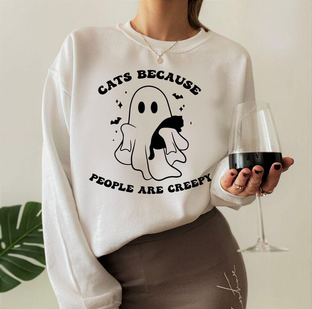 Cute Ghost SVG PNG, Black Cat Png, Halloween Svg, Trending Png, Spooky ...