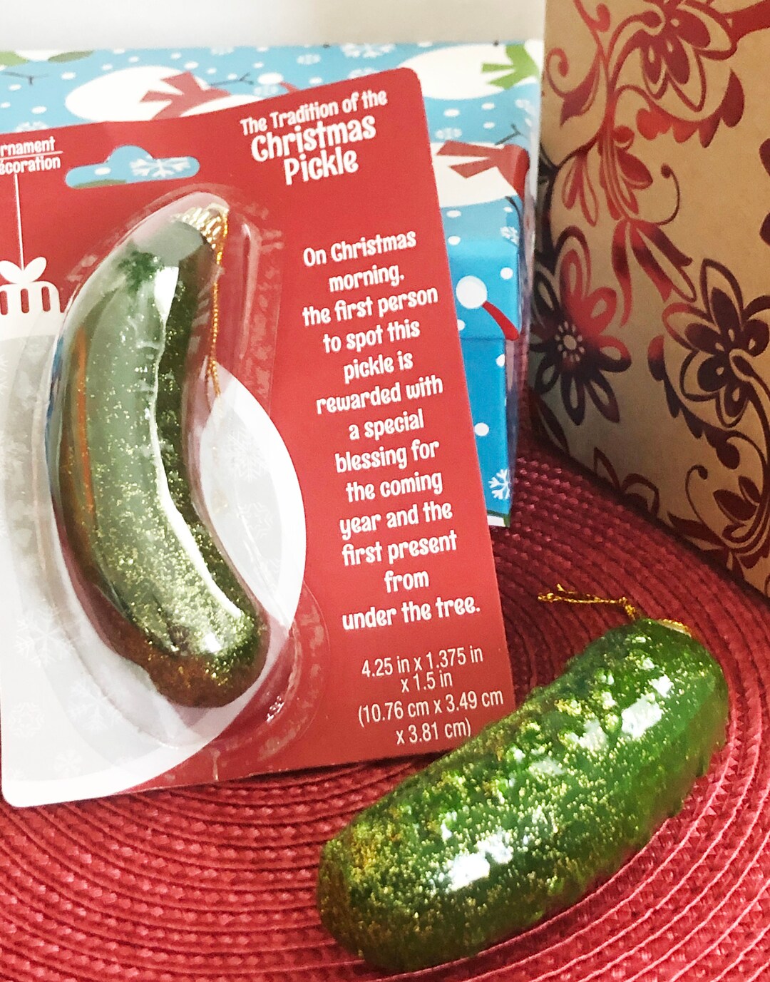 Salechristmas Pickle, Tree Ornament, German Tradition, Hide the Pickle ...