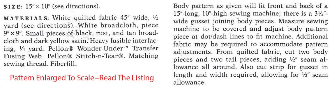 Sewing Machine Dust Cover Sewing Pattern Cat Sewing Machine | Etsy