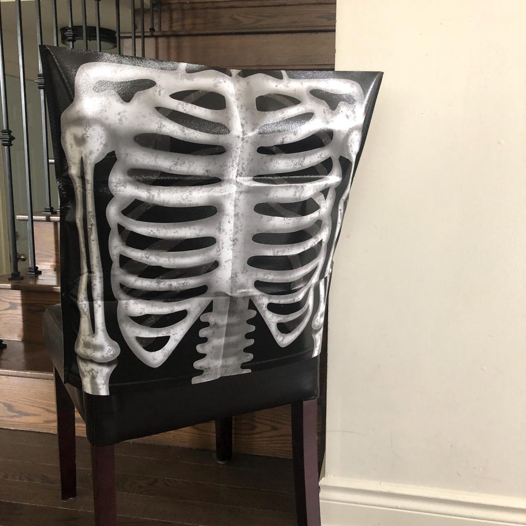 Halloween Chair Covers, SKELETON Chair Covers, Novelty Party Supply for ...