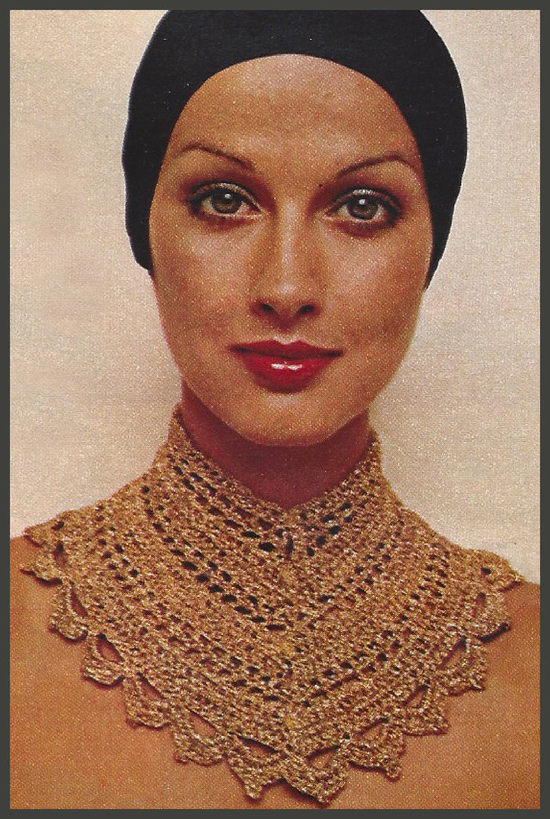 Vintage Collar Crochet Pattern Cleopatra Bib Collar Crochet Pattern ...
