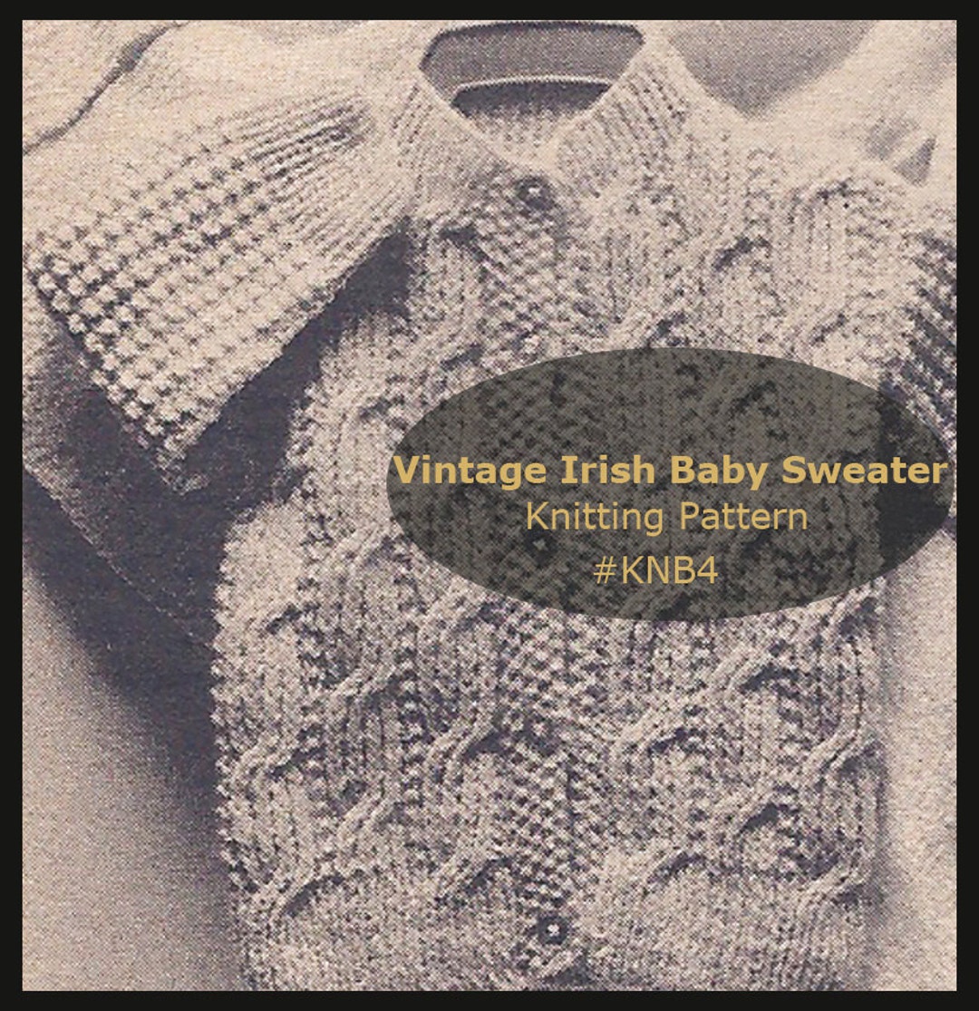 Baby Irish Knitting Pattern #KNB4 PDF Instant Download-hard Copy is ...