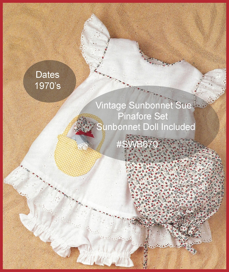 Rare Sunbonnet Sue Quilt Pattern Applique Pattern RARE Pattern Dresden ...