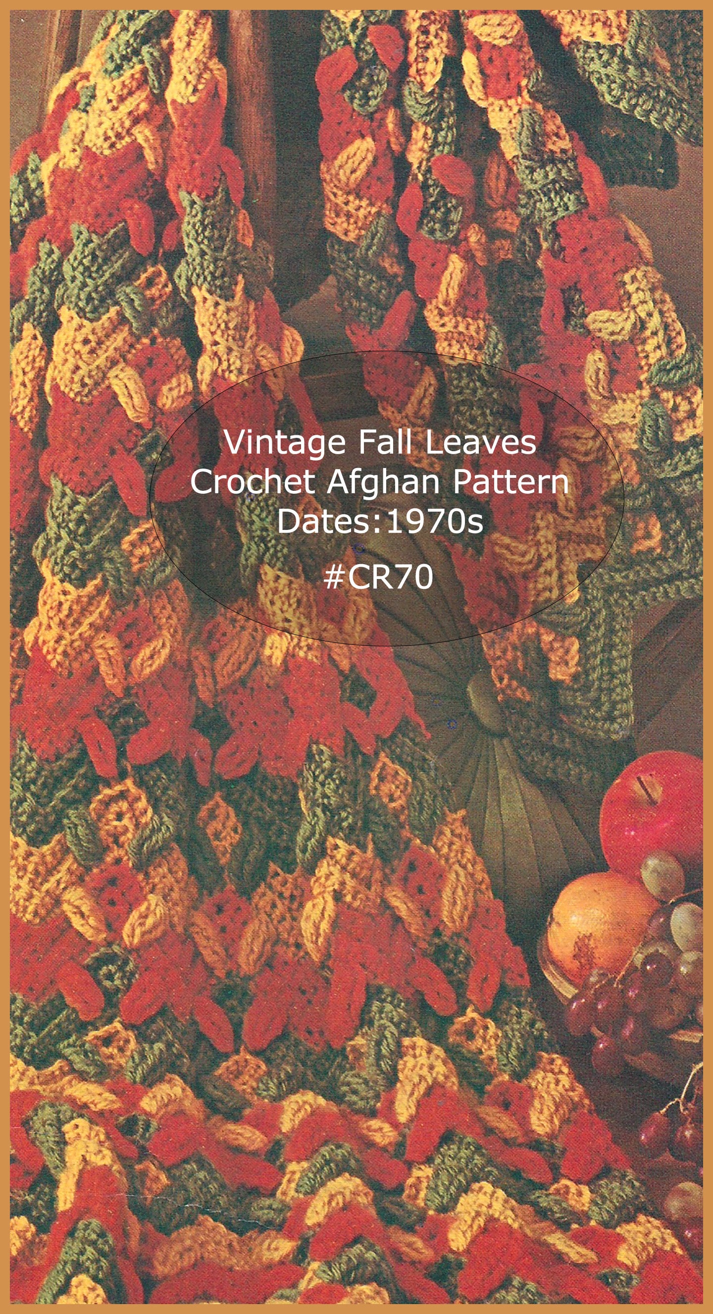 Fall Autumn Afghan Pattern, Crochet Afghan Pattern, Autumn Leaves, This ...