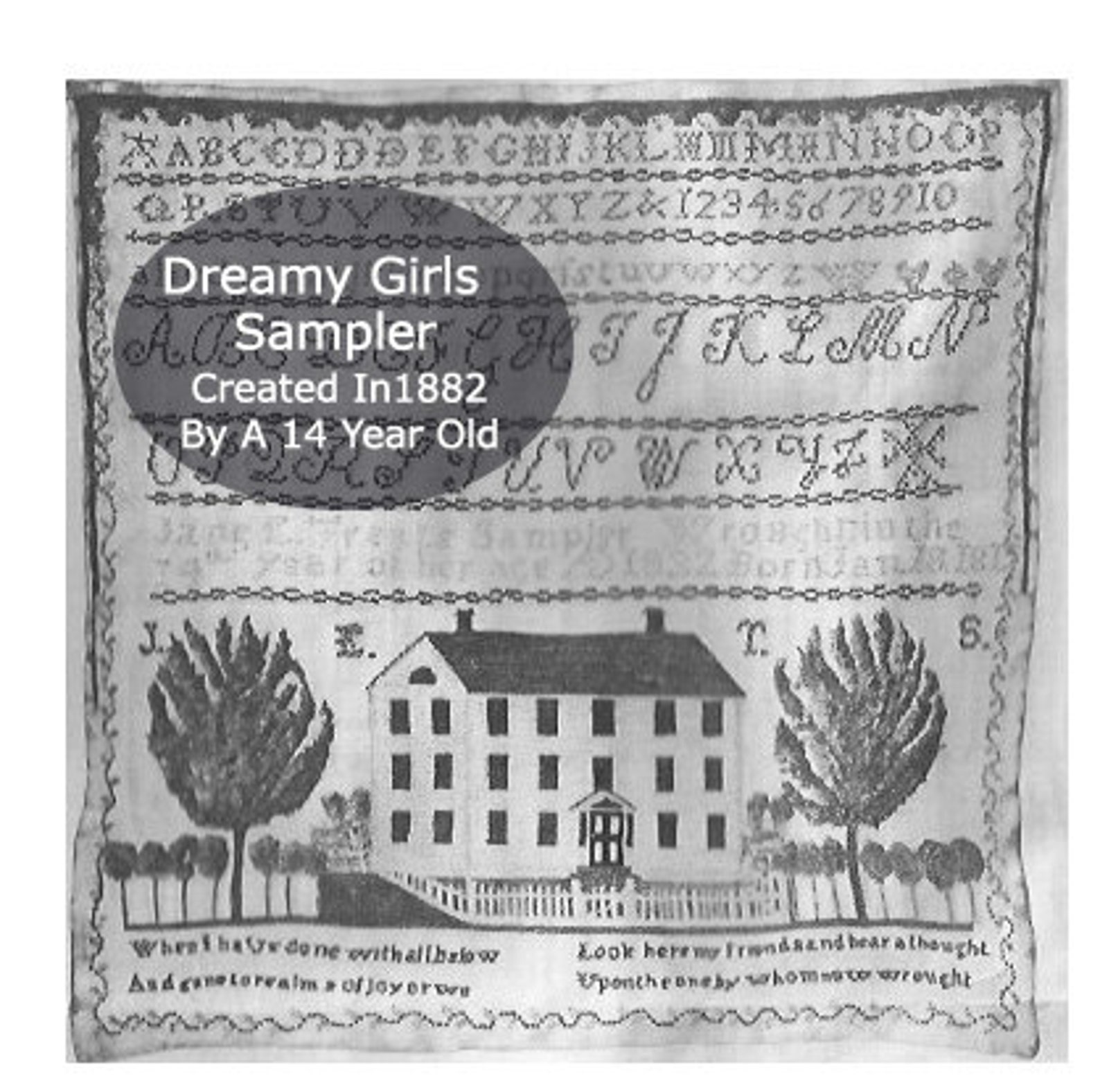 Colonial Sampler Antique Cross Stitch Pattern Museum Sampler - Etsy