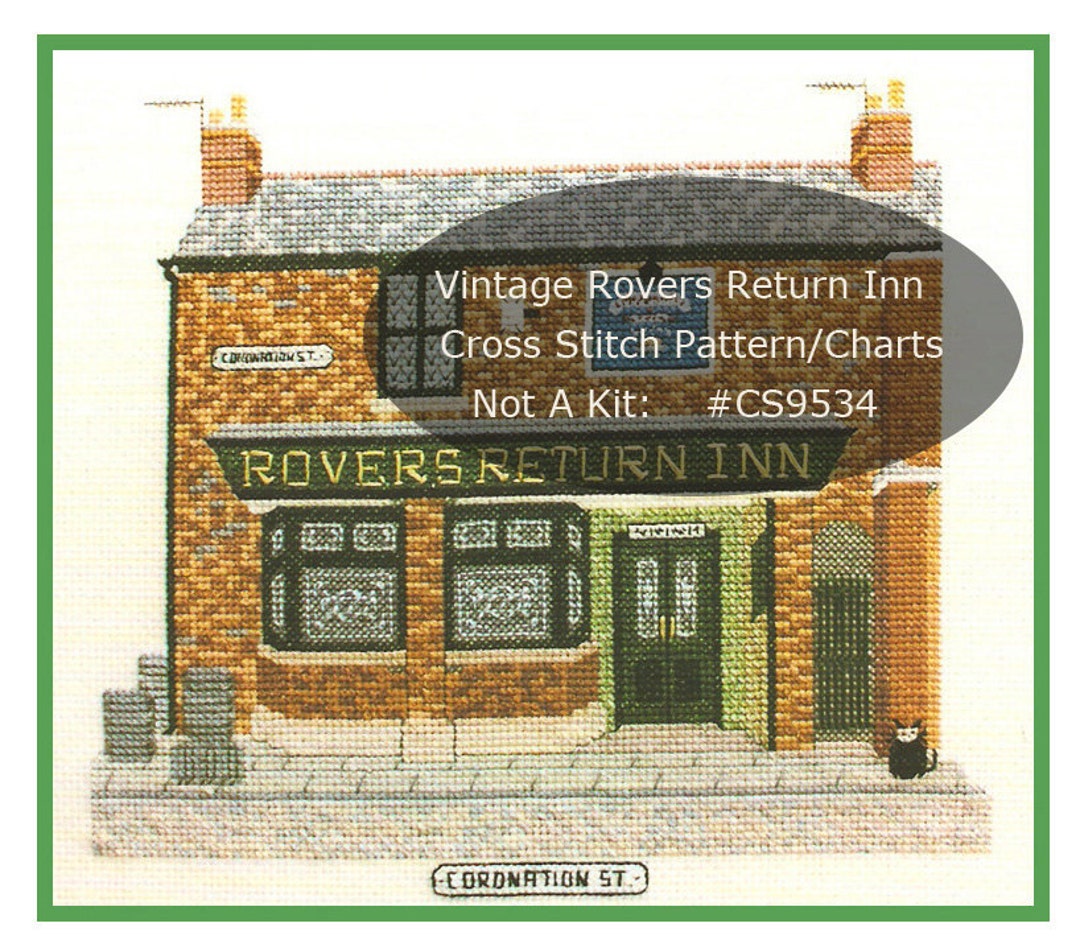 Vintage Coronation Street Cross Stitch, Rovers Return Cross Stitch ...