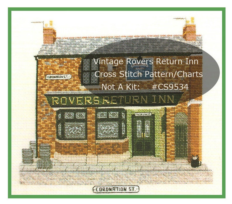 Vintage Coronation Street Cross Stitch Rovers Return Cross | Etsy