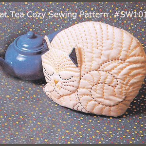 Sewing Machine Dust Cover, Sewing Pattern Cat Sewing Machine Cover ...