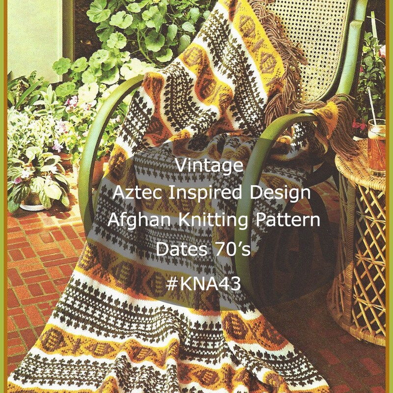 Crochet Aztec Afghan - Etsy