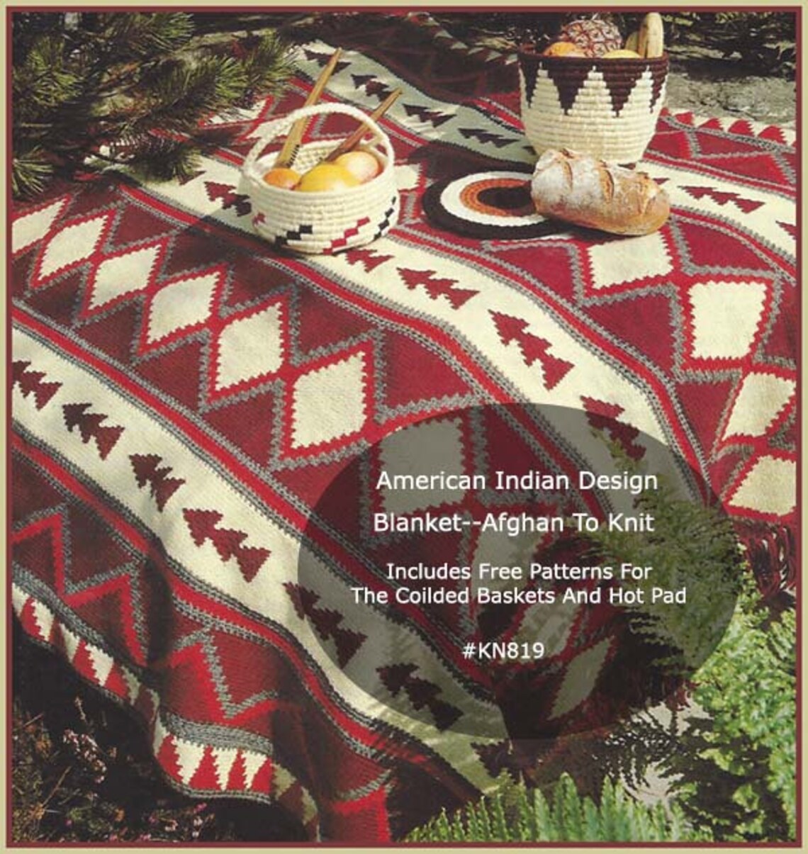American Indian Design Afghan Blanket Knitting Pattern Afghan - Etsy