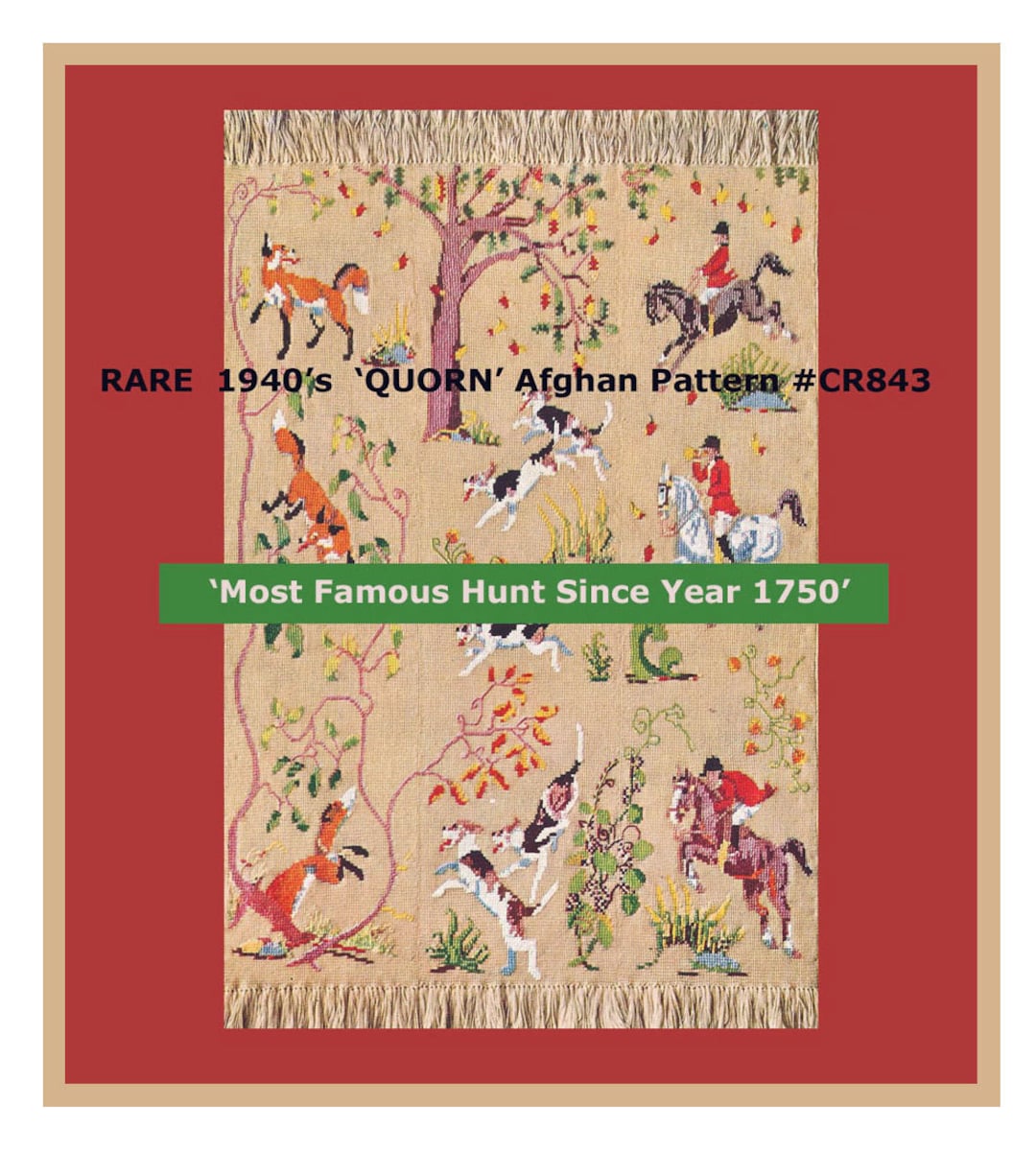 Fox Hunt Crochet Afghan Pattern Quorn Fox Hunt Crochet Pattern Dates 40 ...