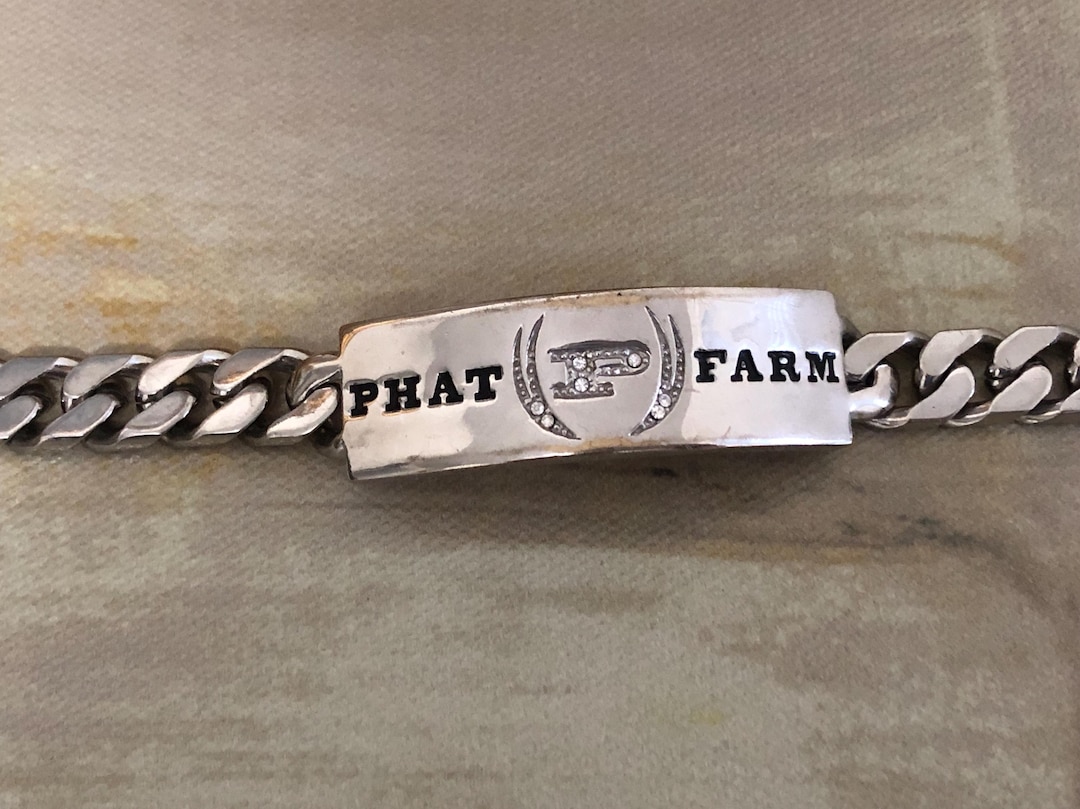 Rarephat Farm Bracelet, Men's Phat Farm, Inscribed on Back, Russell ...
