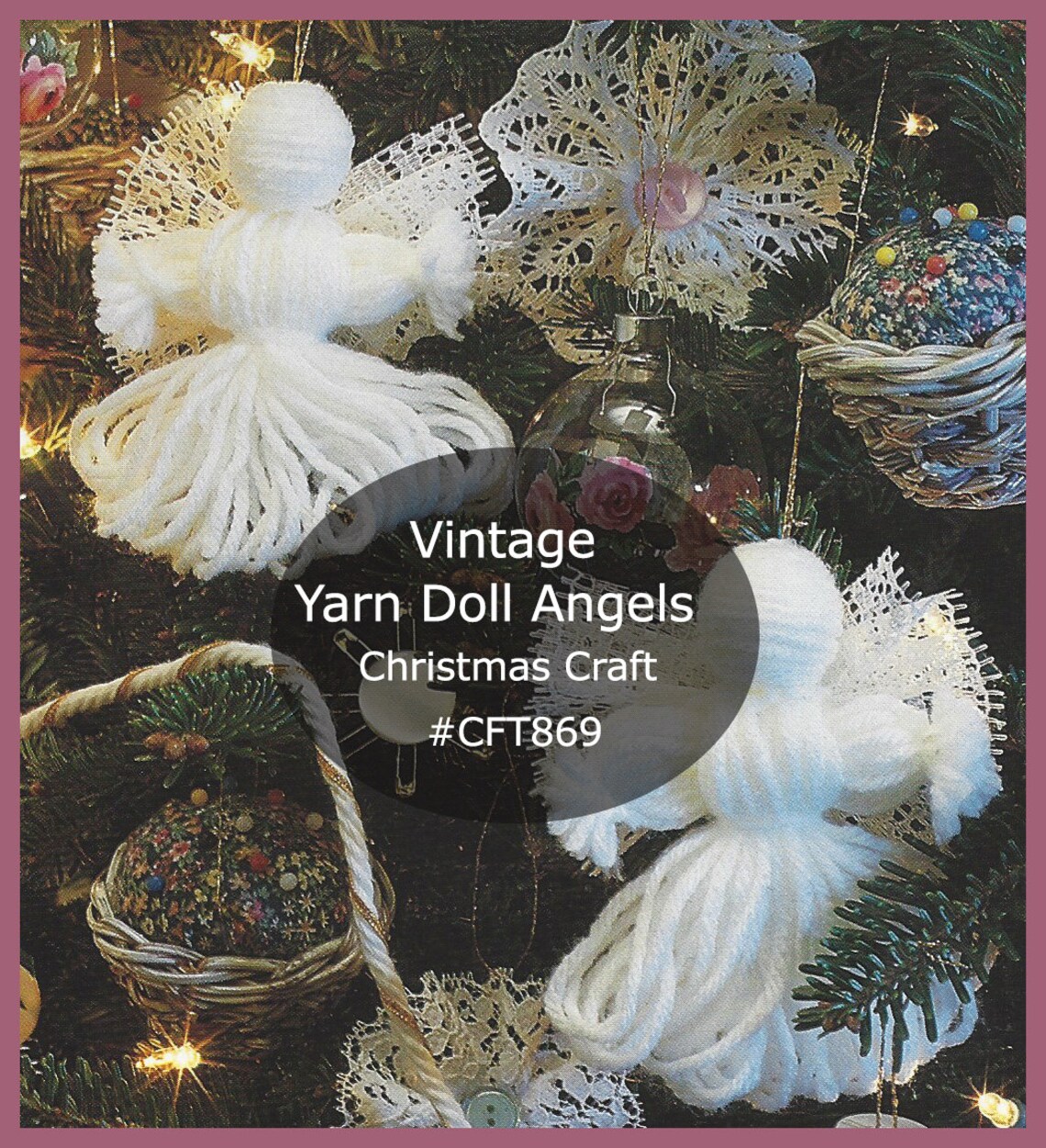 Christmas Angel Ornament Yarn Angel Decoration for the - Etsy