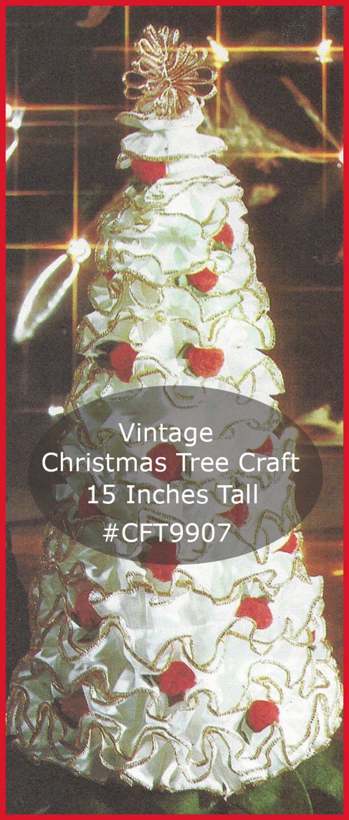 Christmas Tree Craft Instructions Macrame Knotting Pattern Holiday Tree ...