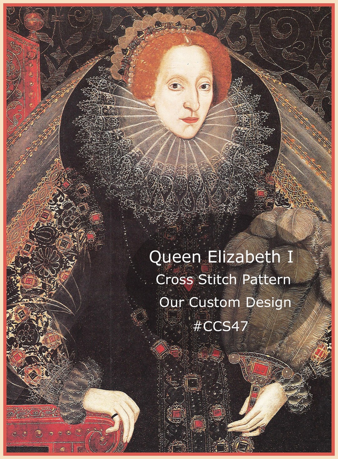 Queen Elizabeth I, Cross Stitch Pattern, Antique Picture Cross Stitch ...
