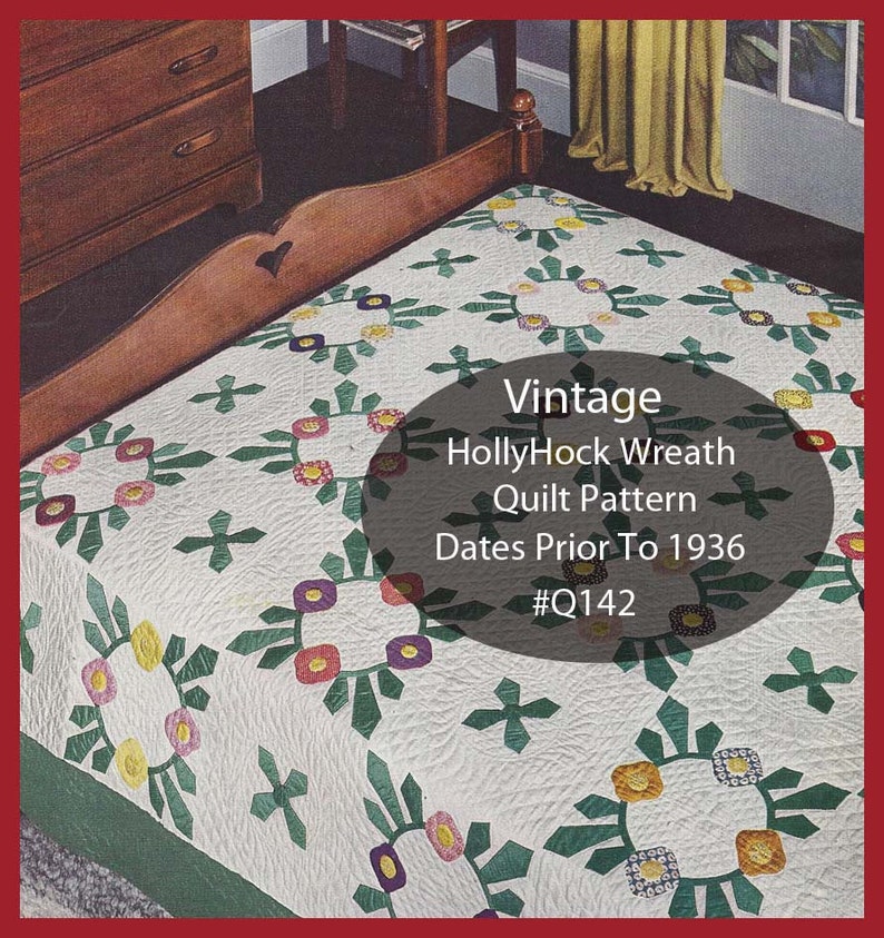 Love Birds Quilt Applique Sewing Pattern Lovebirds Birds - Etsy