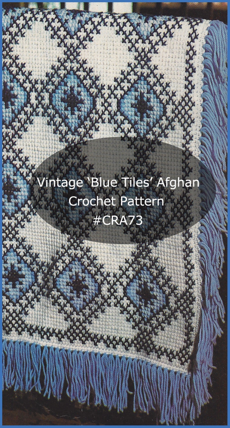 Fox Hunt Afghan Crochet Pattern tallly Ho Rare Fox Afghan - Etsy