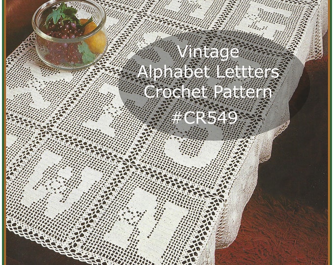 Pattern Crochet Filet Letter "w" Crochet Pattern Alphabet. - Etsy Canada