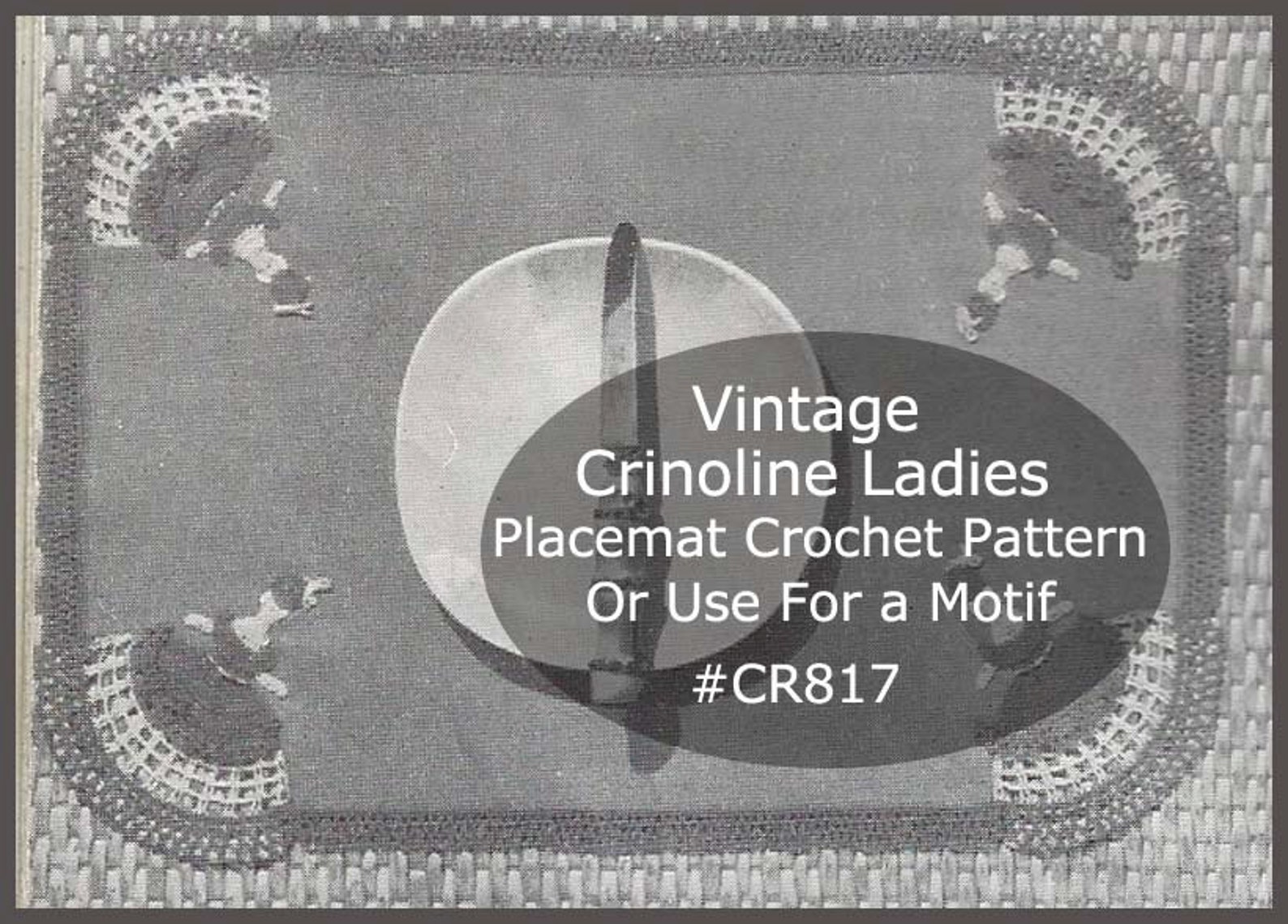 Crinoline Lady Crochet Pattern Crinoline Lady Motif - Etsy