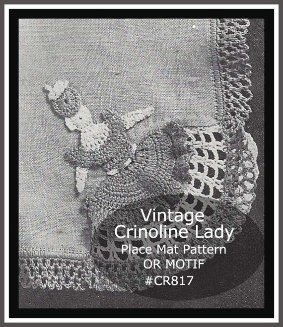 Crinoline Lady Crochet Pattern Crinoline Lady Motif - Etsy