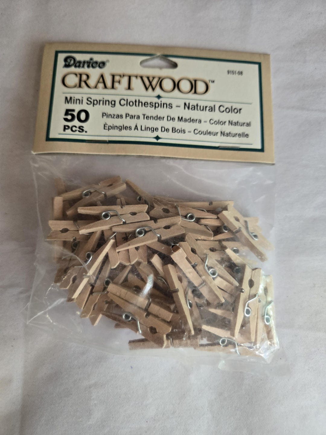 Darice Mini Spring Clothespins 50 Pcs - 1 Inch - Etsy