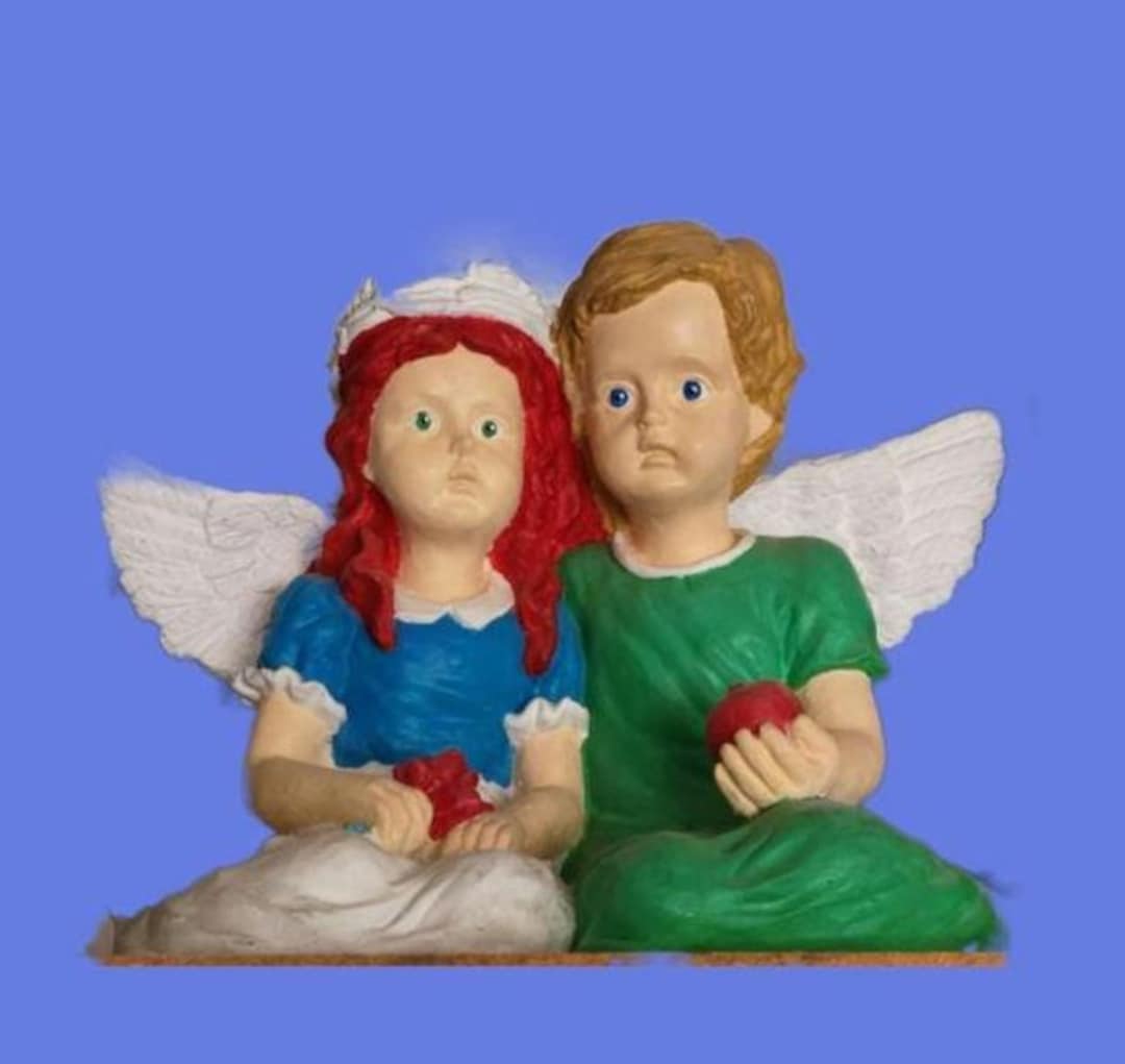 ADAM and Eve Offering an Apple - Etsy