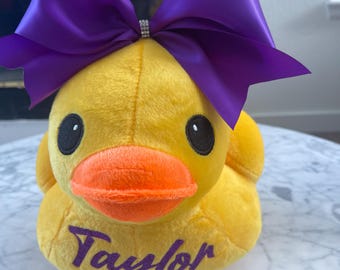 Cheer Duck Plush Large Cheerleader Summit Good Luck Duck, Personalized ...