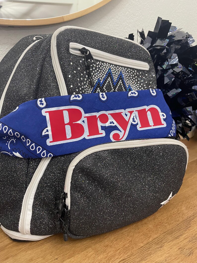 Cheer Bandana Bag Tag - Custom Name or Team Gift - Etsy