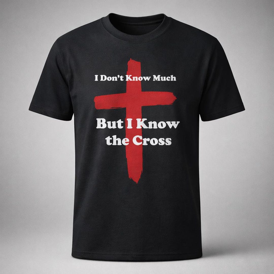 Know Him Be Changed Red Cross Christian Faith Design Inspirational ...
