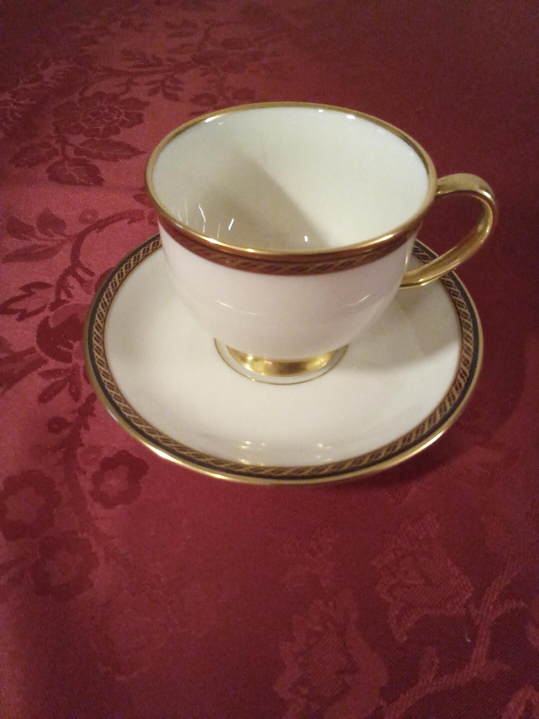 LENOX MONROE, Cup and Saucer. Made in the USA. - Etsy