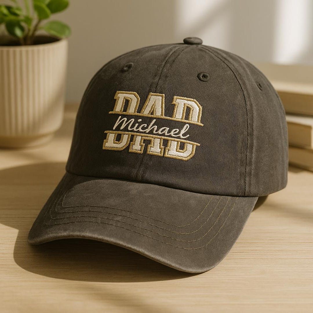 Personalized Dad Hat With Kids Name, Fathers Day Gifts, Dad Hat With ...