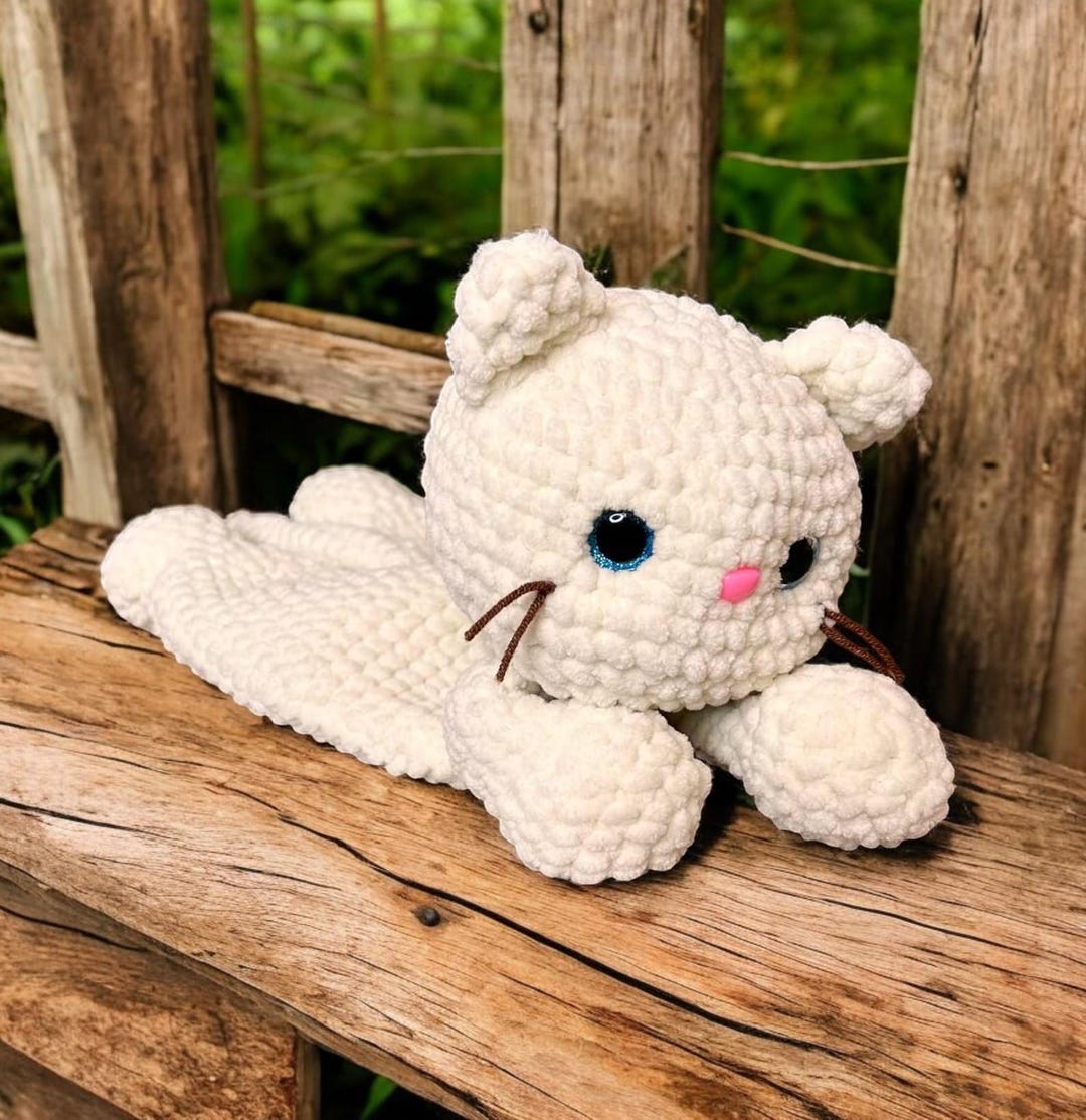 Cat Crochet Pattern Cat Snuggler Pattern Cute Kitty Lovey Pattern ...