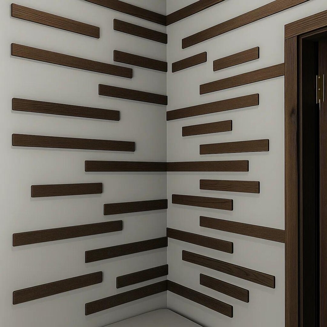 Wooden Laths Lamellas Oak Wood Lath Wooden Wall Art Lamella Decor ...