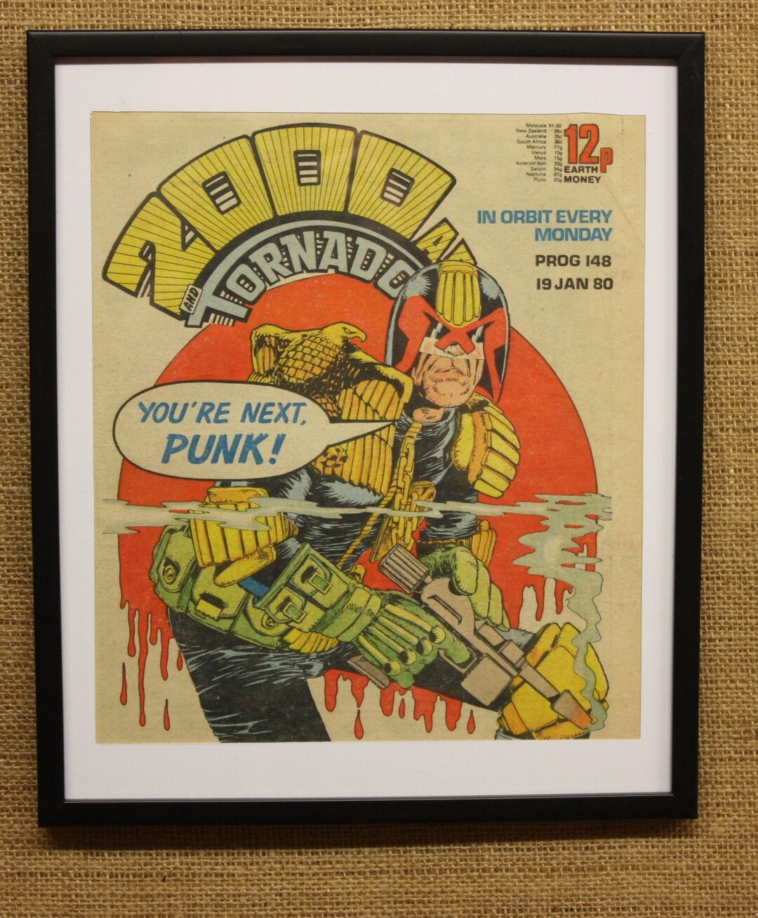 Vintage Framed 2000ad Comic Art - Etsy