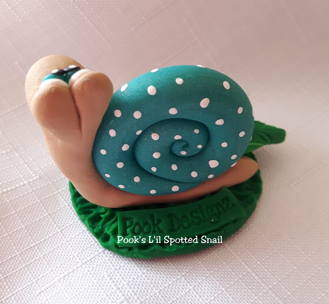 Garden Snail Figurine, Snail Cake Topper, Snail Figurine, Snail and ...