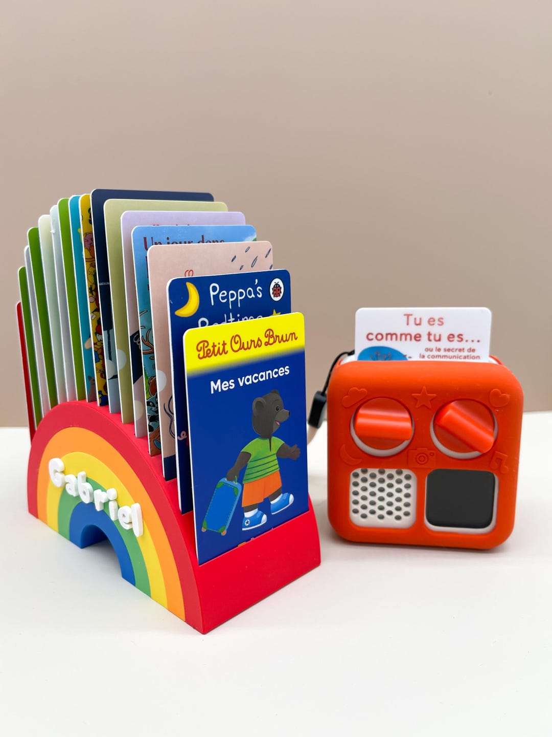 Rainbow Card Holder Display Stand for Yoto Player Mini Cards Kids ...