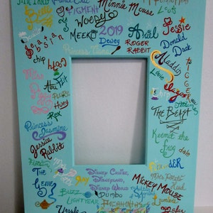 Disney Photo Mat - Mat Board - Disney Characters - Disney Autograph ...