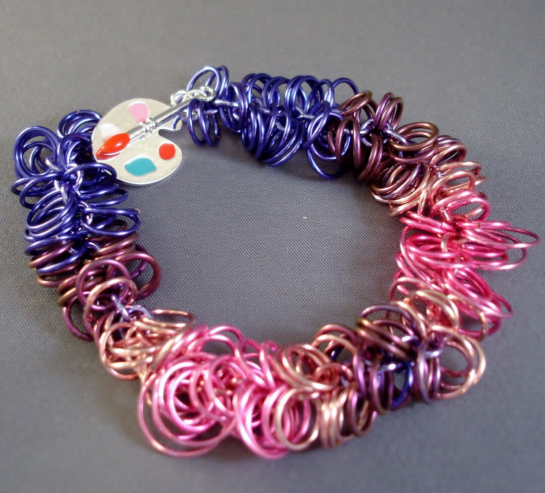 Princess Rapunzel Bracelet - Chain Mail Bracelet - Chainmail Bracelet ...