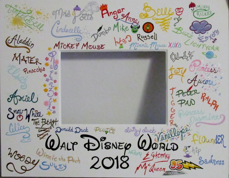 Disney Photo Mat Mat Board Disney Characters Disney - Etsy