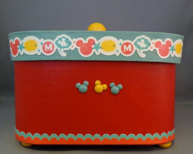 Mickey Mouse Box Treasure Box Memory Box Trinket Box Jewelry Box ...
